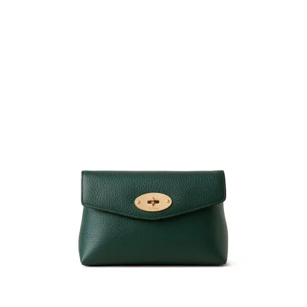 Mulberry Darley Cosmetic Pouch - Mulberry Green Heavy Grain
