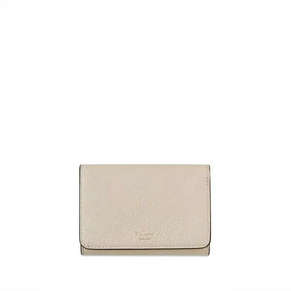 Mulberry Continental Trifold - Chalk Small Classic Grain