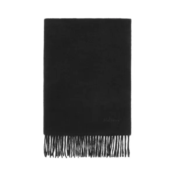 Mulberry Cashmere Scarf - Black Cashmere