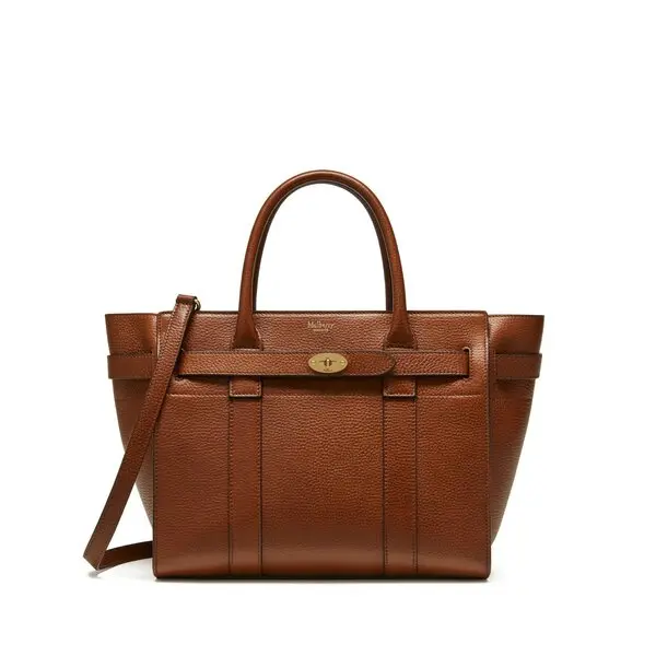 Mulberry Small Zipped Bayswater - Oak Two-tone Small Classic Grain