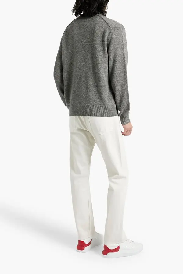 ALEX MILL Cashmere Polo Sweater Green S