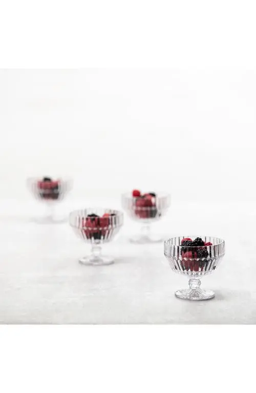 FORTESSA Archie Set Of 6 Footed Dessert Bowls