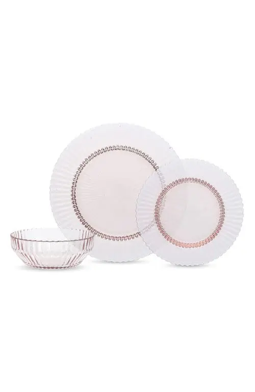 FORTESSA Archie 12-piece Dinnerware Set - Pink