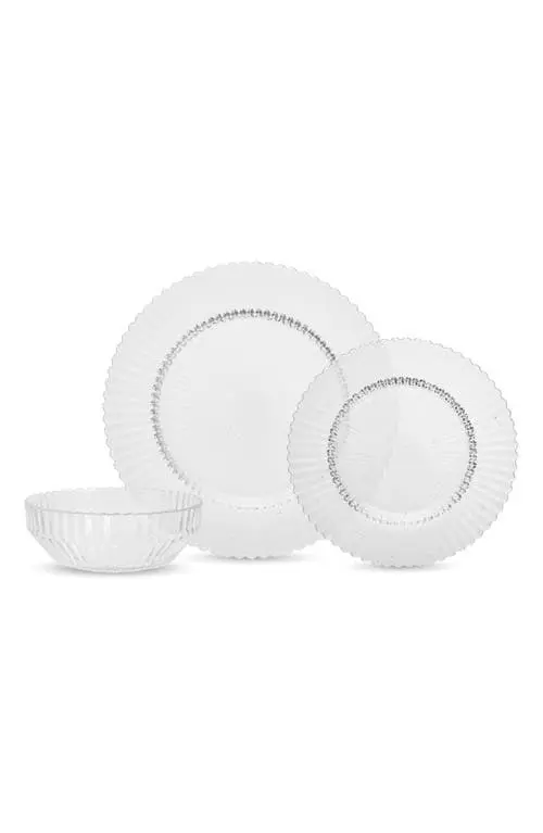 FORTESSA Archie 12-piece Dinnerware Set - Clear