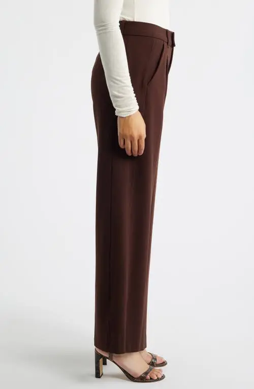 Wit & Wisdom Ab'solution Skyrise Wide Leg Trousers - Chocolate Truffle