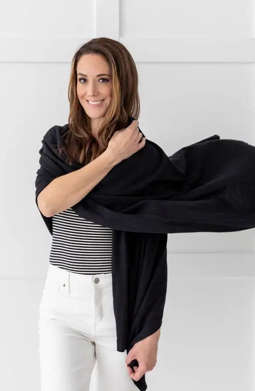 ZESTT ORGANICS The Dreamsoft Travel Scarf - Black
