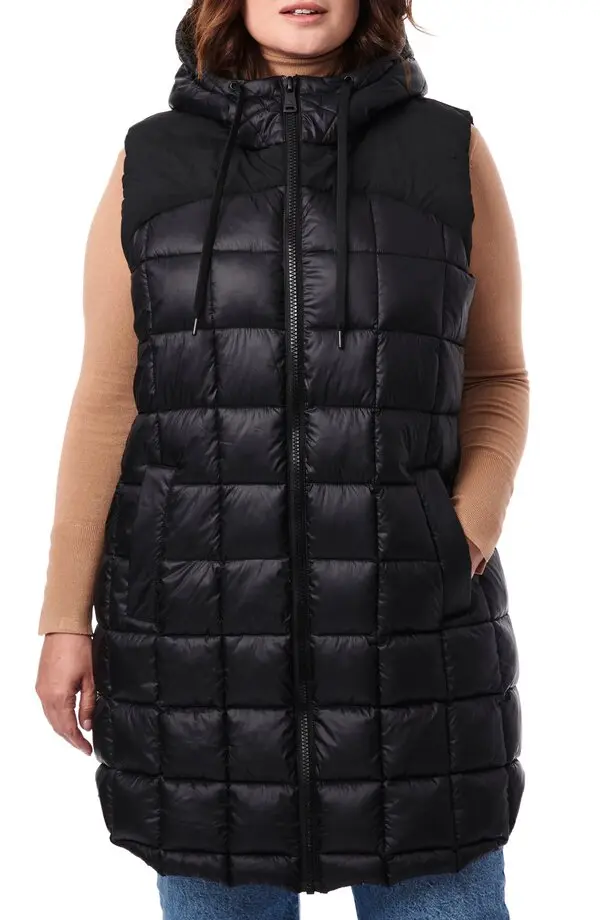 Bernardo Long Quilted Vest