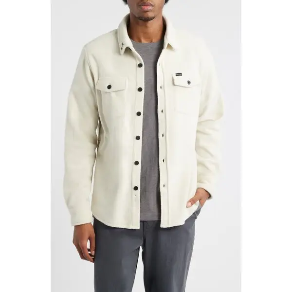DARK SEAS Zulu Fleece Button-up Shirt - Silver