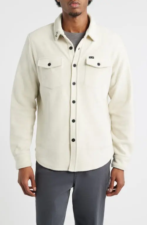 DARK SEAS Zulu Fleece Button-up Shirt - Silver