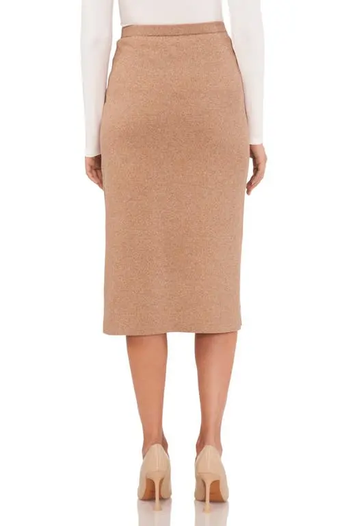 Vince Camuto Jersey Pencil Skirt - Dark Latte Heather