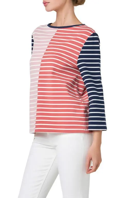 English Factory Stripe Colorblock Top