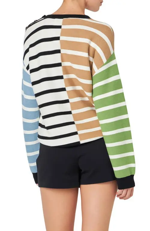 English Factory Mixed Stripe Sweater