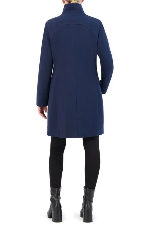 Cole Haan Twill Coat - Navy