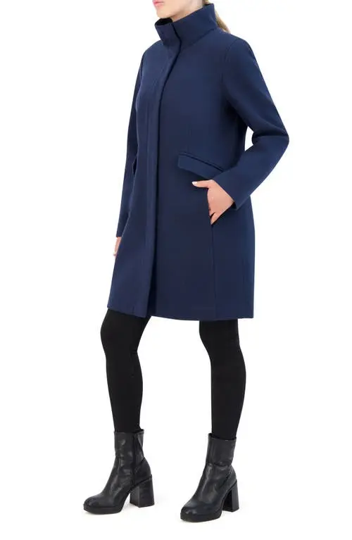 Cole Haan Twill Coat - Navy