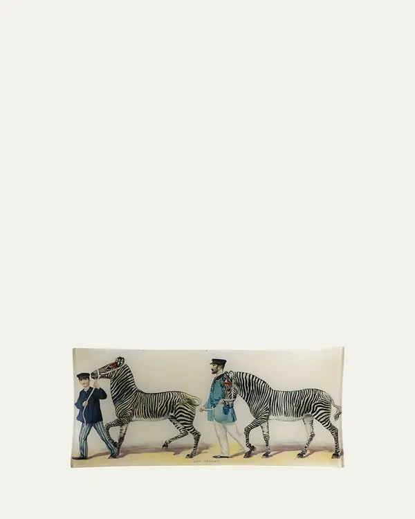 JOHN DERIAN Caravan Les Zebras Pencil Tray