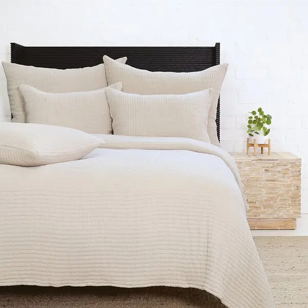 POM POM AT HOME Vancouver Coverlet, Queen - Natural