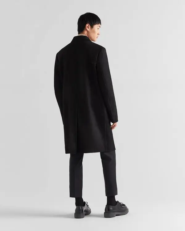 Prada Suede Coat - Black