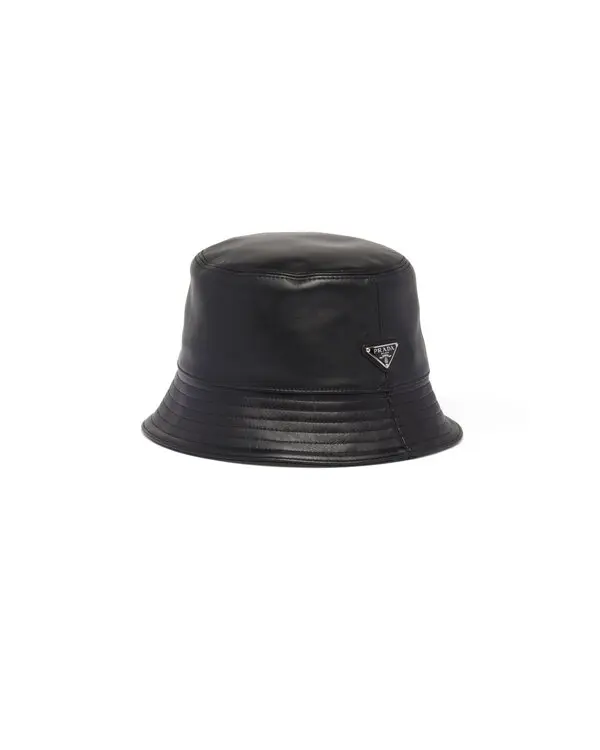 Prada Nappa Leather Bucket Hat