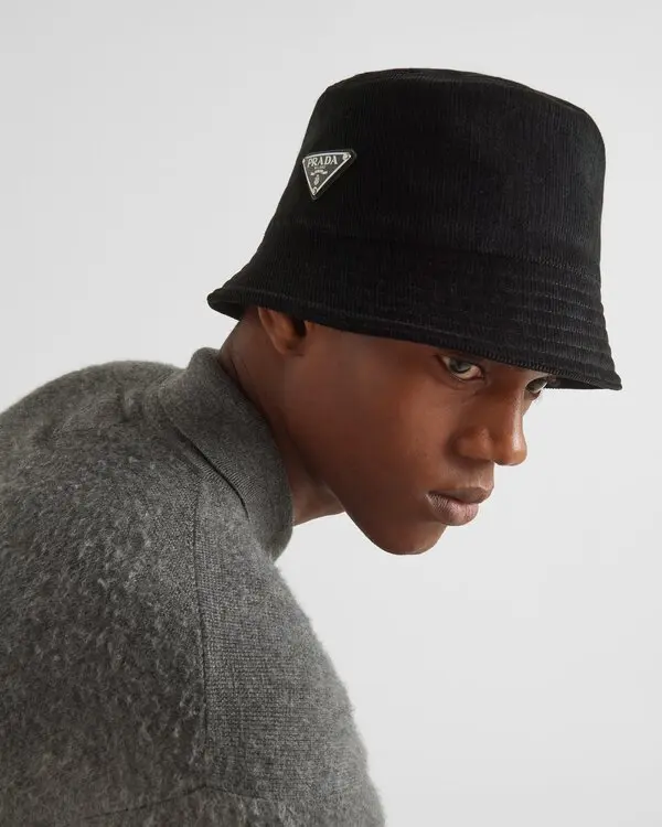 Prada Corduroy Bucket Hat
