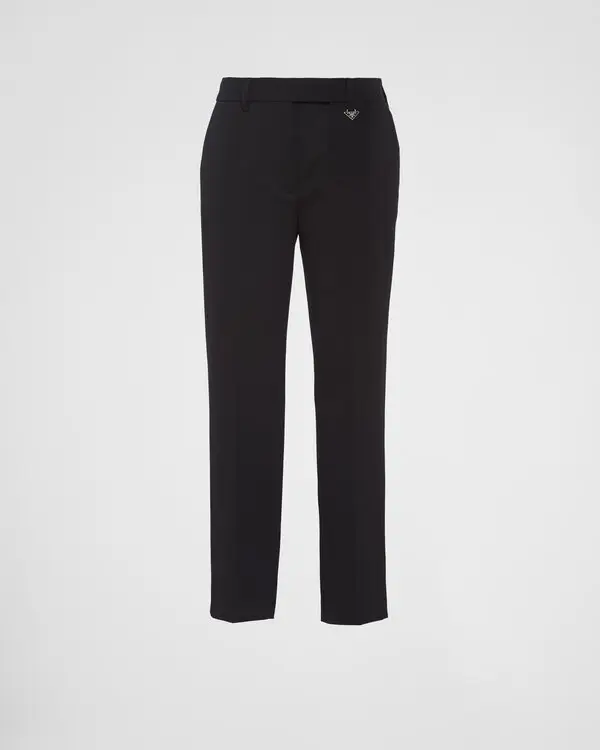 Prada Grain De Poudre Trousers