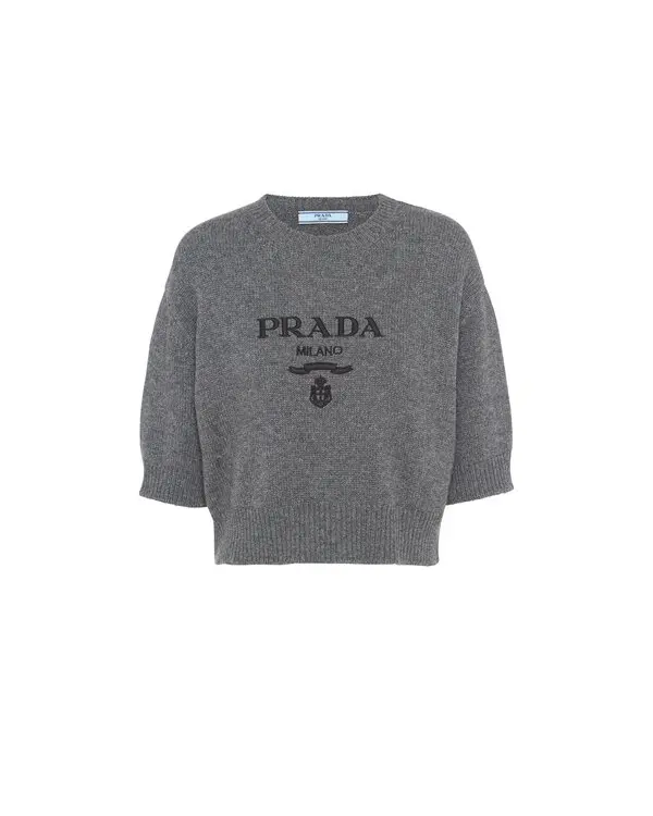 Prada Wool And Cashmere Sweater - Grey