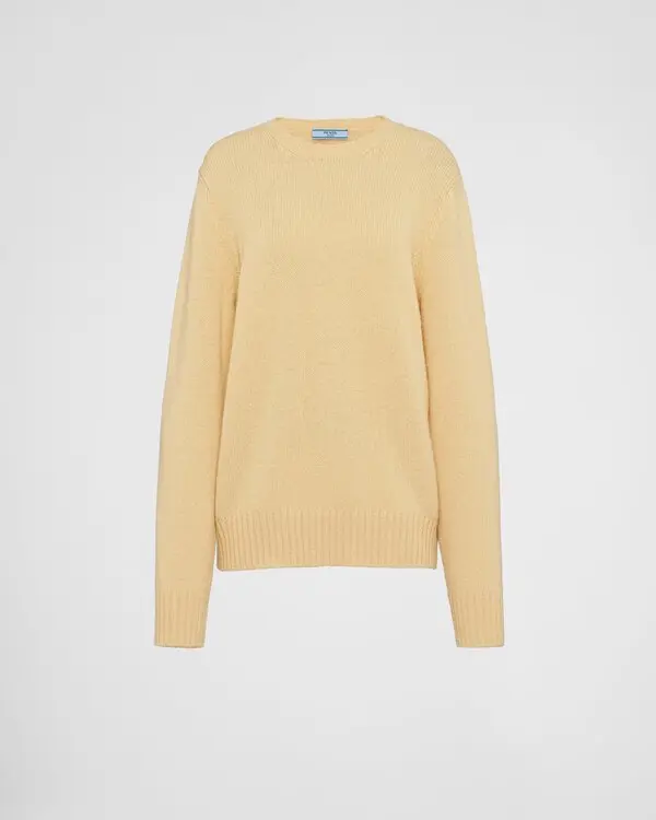Prada Wool And Cashmere Crew-neck Sweater
