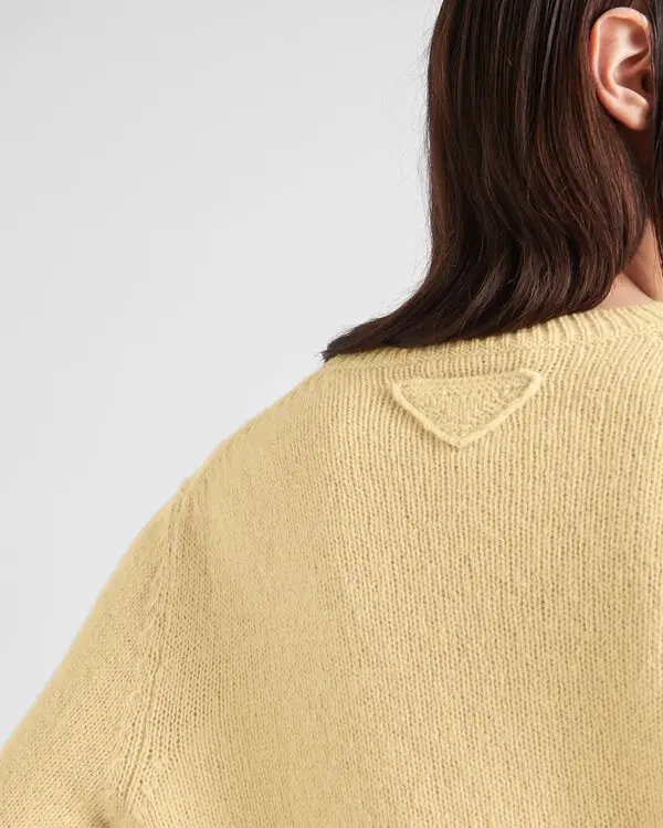 Prada Wool And Cashmere Crew-neck Sweater