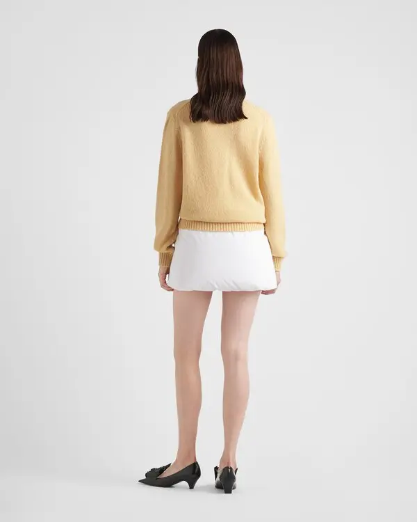 Prada Wool And Cashmere Crew-neck Sweater