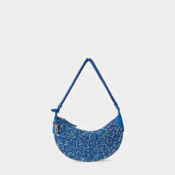 Ralph Lauren Polo Id Beaded Mini Shoulder Bag - Pool Blue