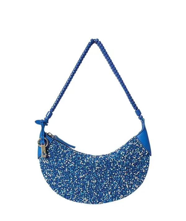 Ralph Lauren Polo Id Beaded Mini Shoulder Bag - Pool Blue