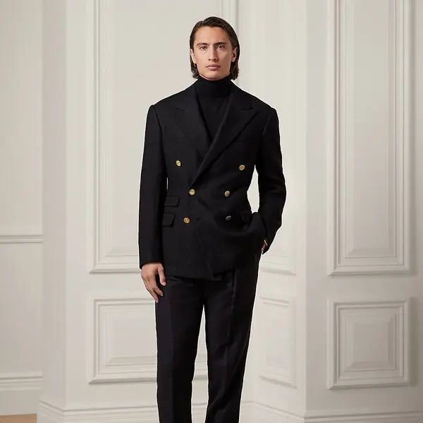 Ralph Lauren Gregory Hand-tailored Linen-silk Trouser