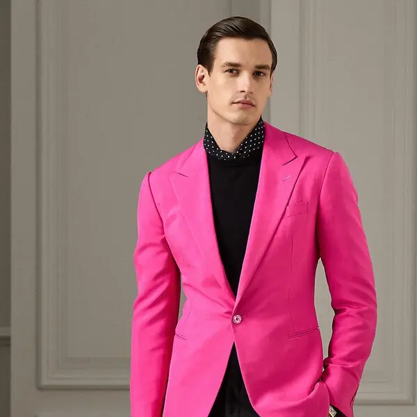 Ralph Lauren Kent Handmade Silk Shantung Jacket