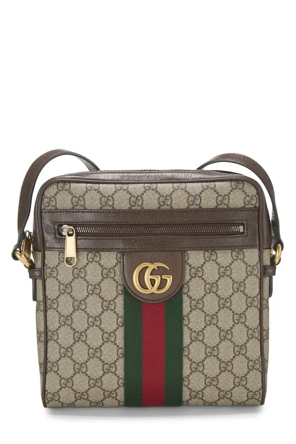 Gucci Original Gg Supreme Ophidia Messenger - Brown