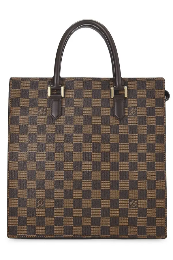 LOUIS VUITTON Damier Ebene Venice Tote - Brown