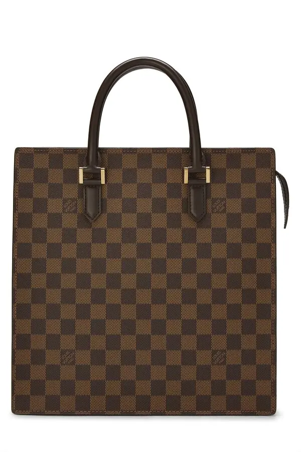 LOUIS VUITTON Damier Ebene Venice Tote - Brown