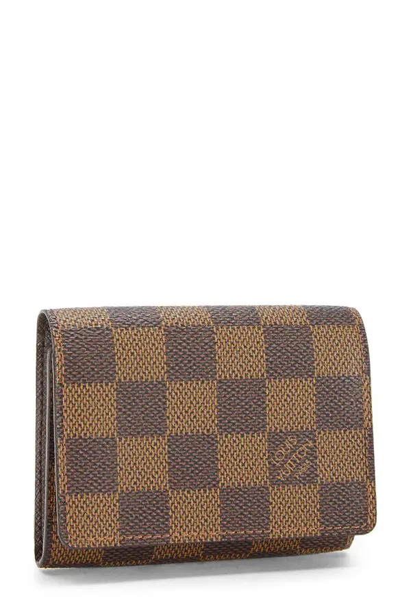LOUIS VUITTON Damier Ebene Canvas Business Card Holder
