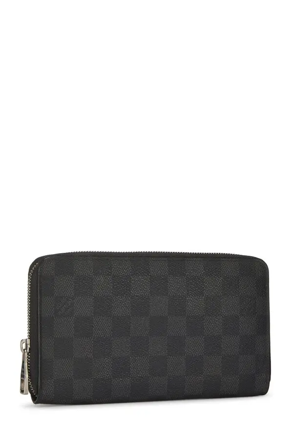 LOUIS VUITTON Damier Graphite Zippy Organizer - Black