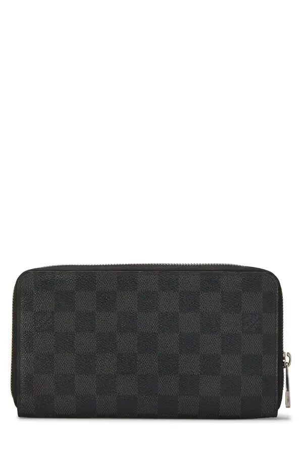 LOUIS VUITTON Damier Graphite Zippy Organizer - Black