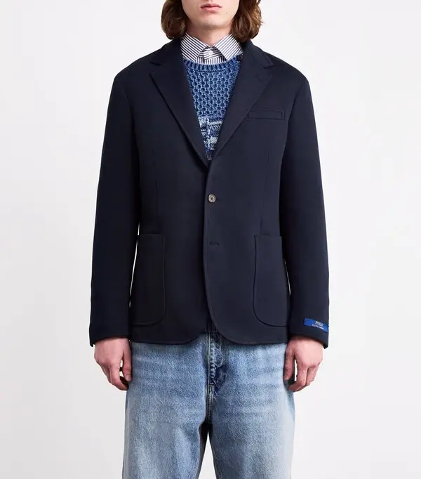 Polo Ralph Lauren Double-knit Notch Lapel Blazer - Navy