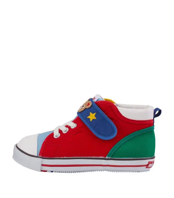 MIKI HOUSE Embroidered Bear Sneakers - Multi