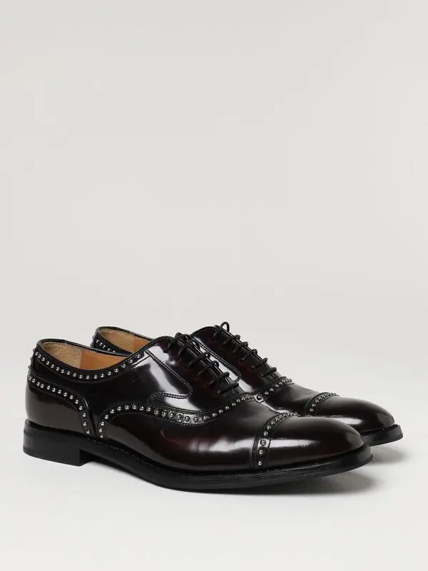 Church's Oxford In Brushed Leather With Studs
