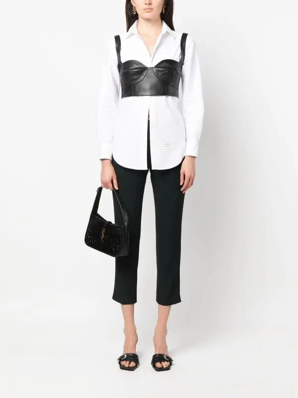 Alexander McQueen Cropped Straight-leg Trousers - Black