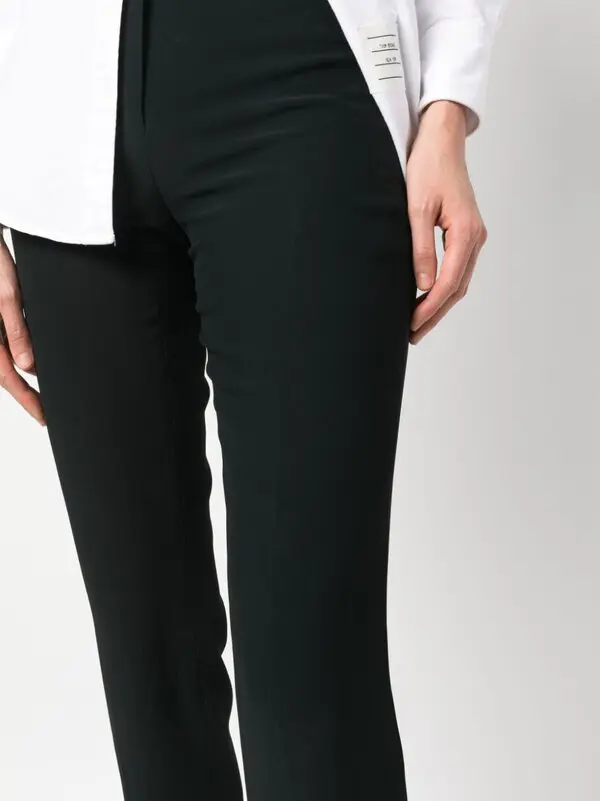 Alexander McQueen Cropped Straight-leg Trousers - Black