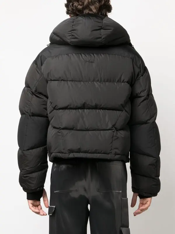 Heliot Emil The Abstract Zip-Up Down Jacket In Black - 56% Off