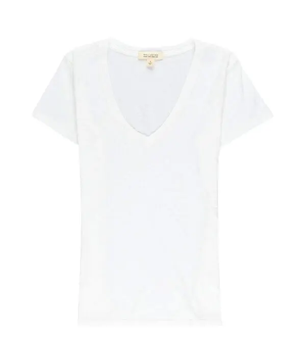 NILI LOTAN V-neck Cotton T-shirt