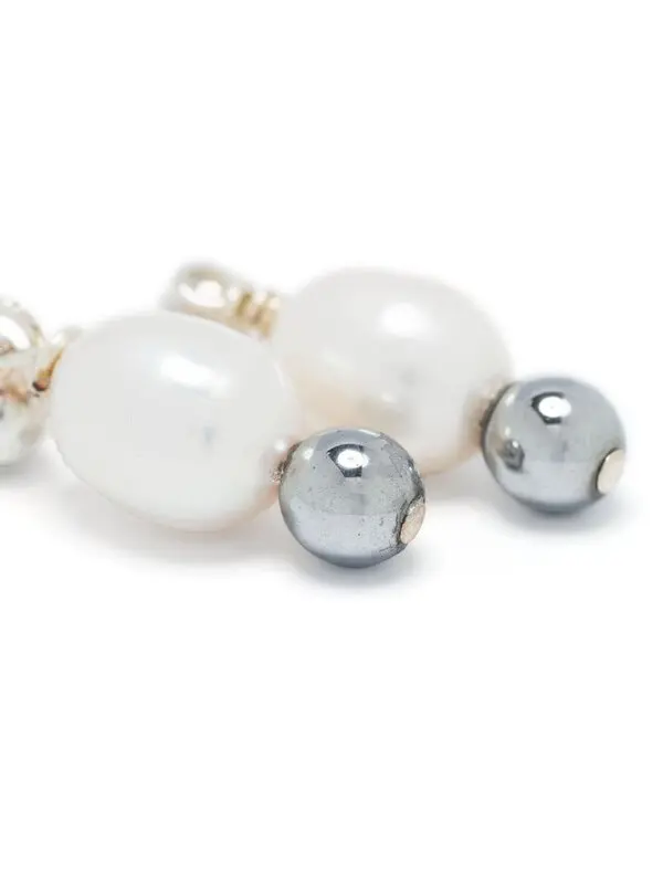 A SINNER IN PEARLS Pearl-embellished Drop Earrings