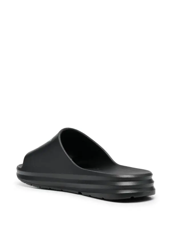 EA7 Logo-print Slip-on Slides - Black