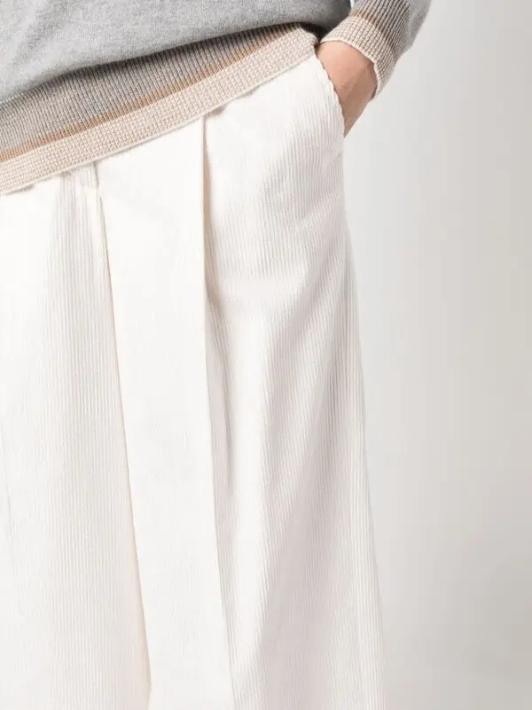 Peserico High-waisted Cropped-leg Trousers