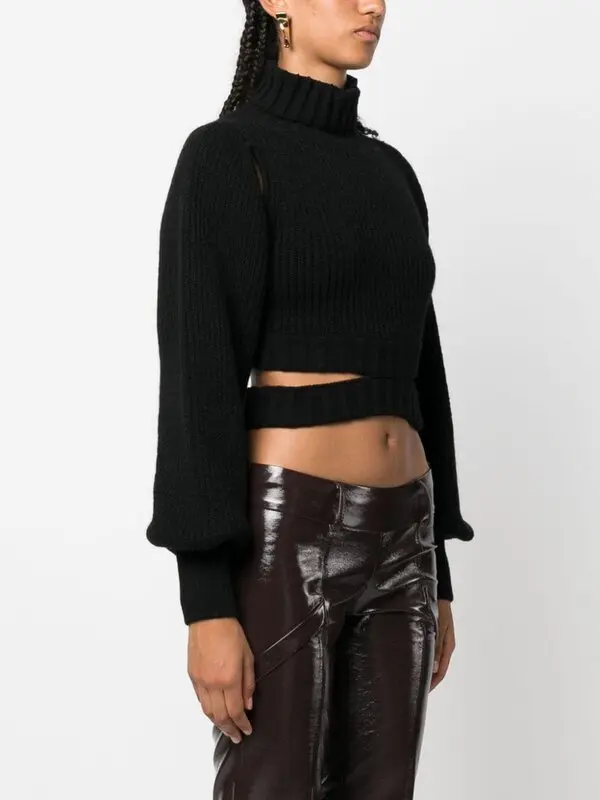 ANDREĀDAMO Roll-neck Knit Jumper - Black