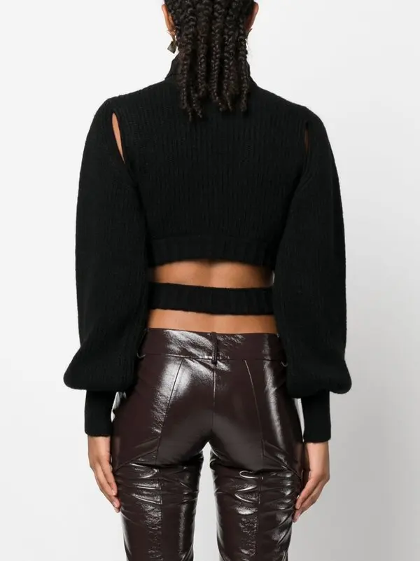 ANDREĀDAMO Roll-neck Knit Jumper - Black